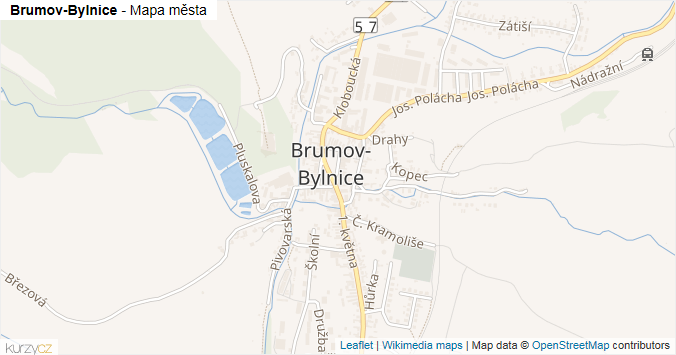 Brumov-Bylnice - mapy | Kurzy.cz